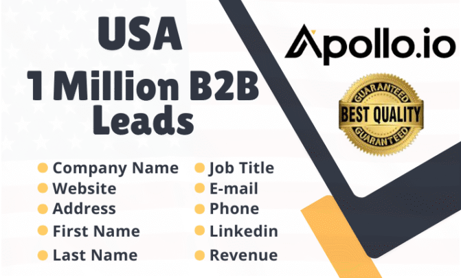 I Will Deliver 2026 Updated 1 Million USA Business Email Lists Database Leads | Zeerk